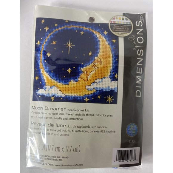 Other | Bnip Dimensions Moon Dreamer Needlepoint Kit 5winches A 5 ...
